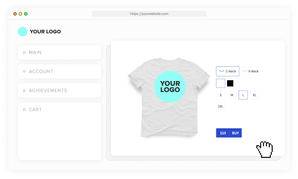 Merch Widget Demo ⋆ Merch38 's easy-to-install Web Widget